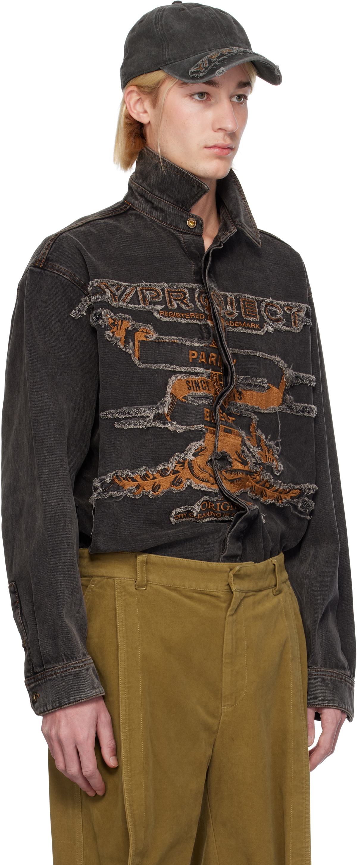 Y/Project Black Paris' Best Patch Denim Shirt Y/Project