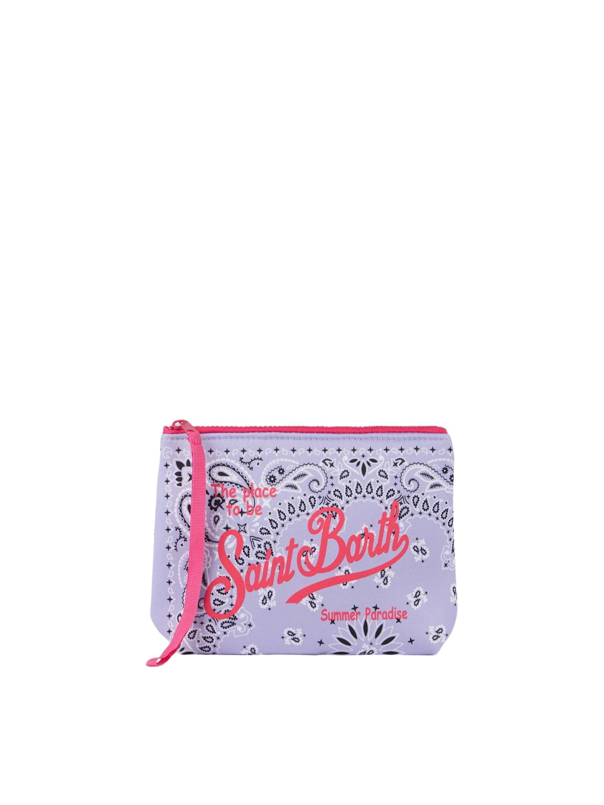 MC2 Saint Barth Aline Lilac Bandanna Scuba Pochette MC2 Saint Barth