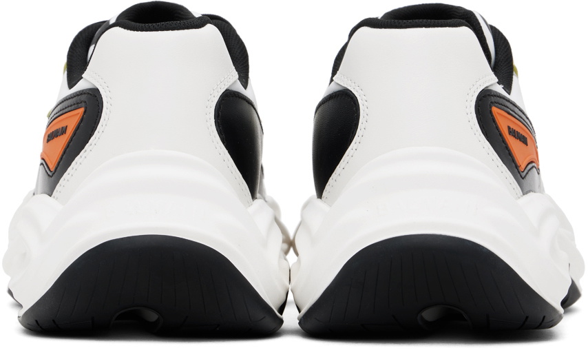 Balmain Black & White Run-Row Sneakers Balmain