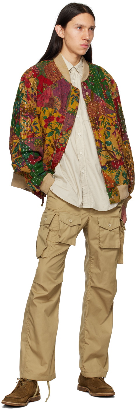 Engineered Garments Multicolor Embroidered Bomber Jacket Engineered Garments