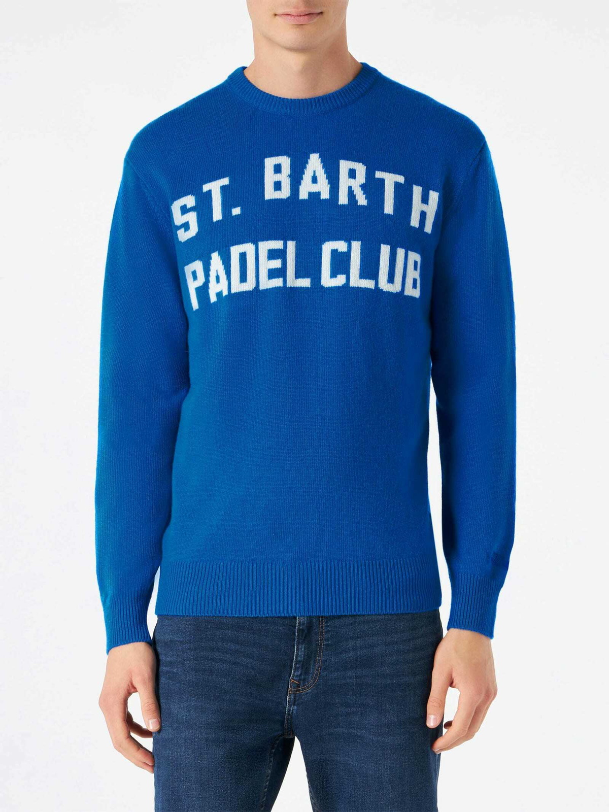 MC2 Saint Barth Man Sweater With St. Barth Padel Club Lettering MC2 ...