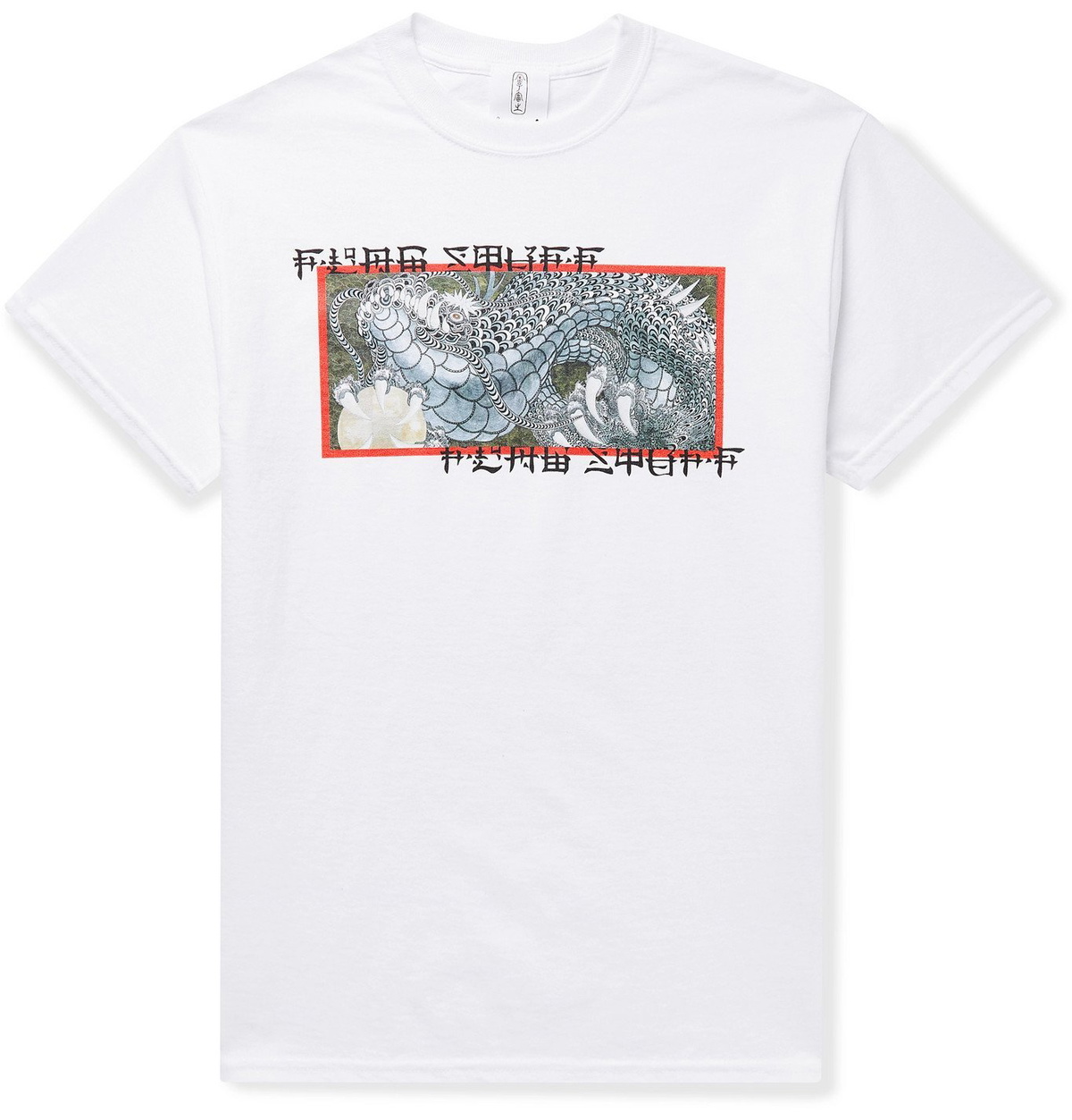 FLAGSTUFF - Kaneko Tomiyuki Printed Cotton-Jersey T-Shirt - White Flagstuff