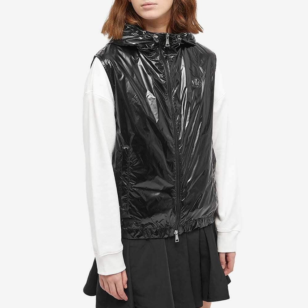 Moncler Women's Sete Pvc Gilet Vest in Black Moncler