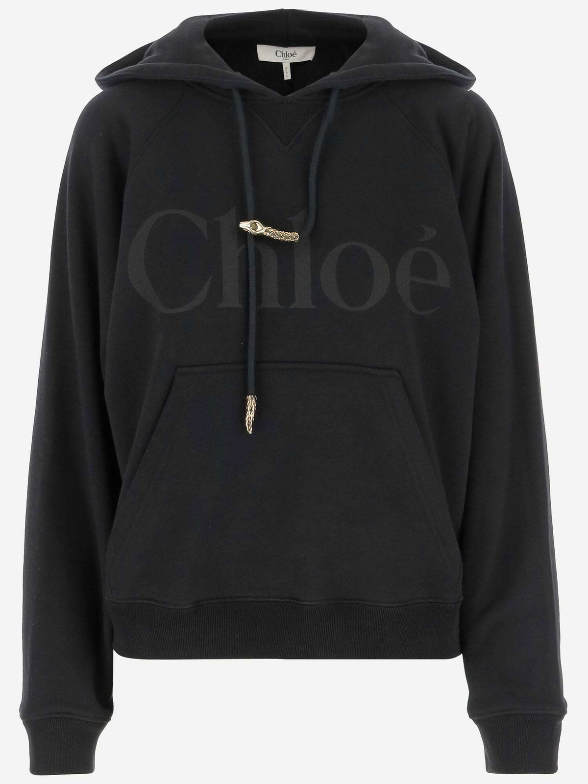 Chloé Cotton Hoodie With Logo Chloe