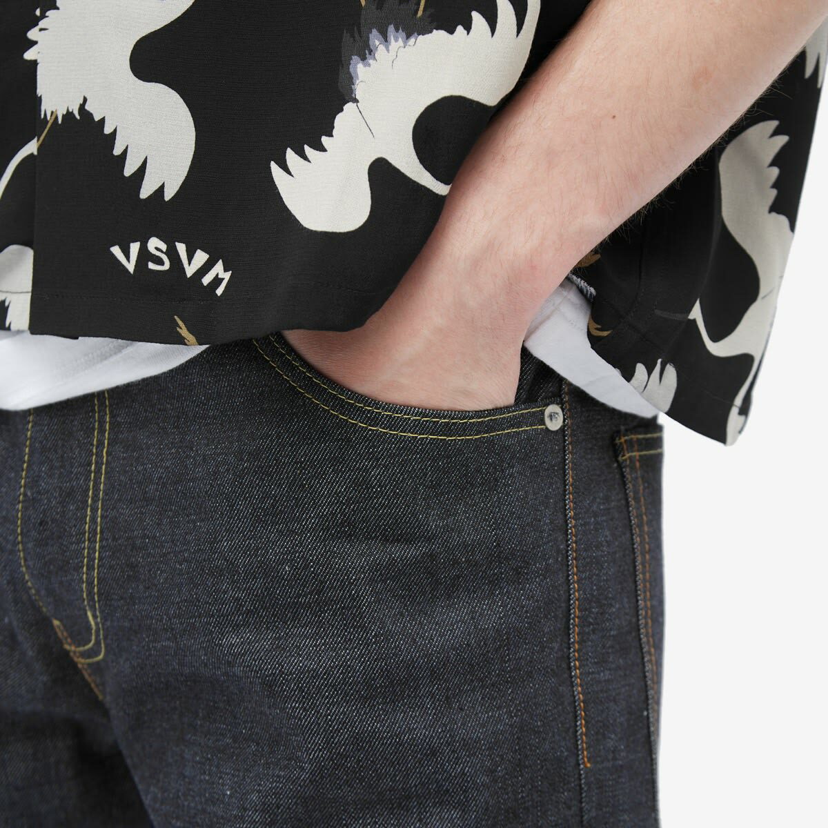 Visvim Men's Vivism Social Sculpture 03 Unwashed Jean in L32 Visvim