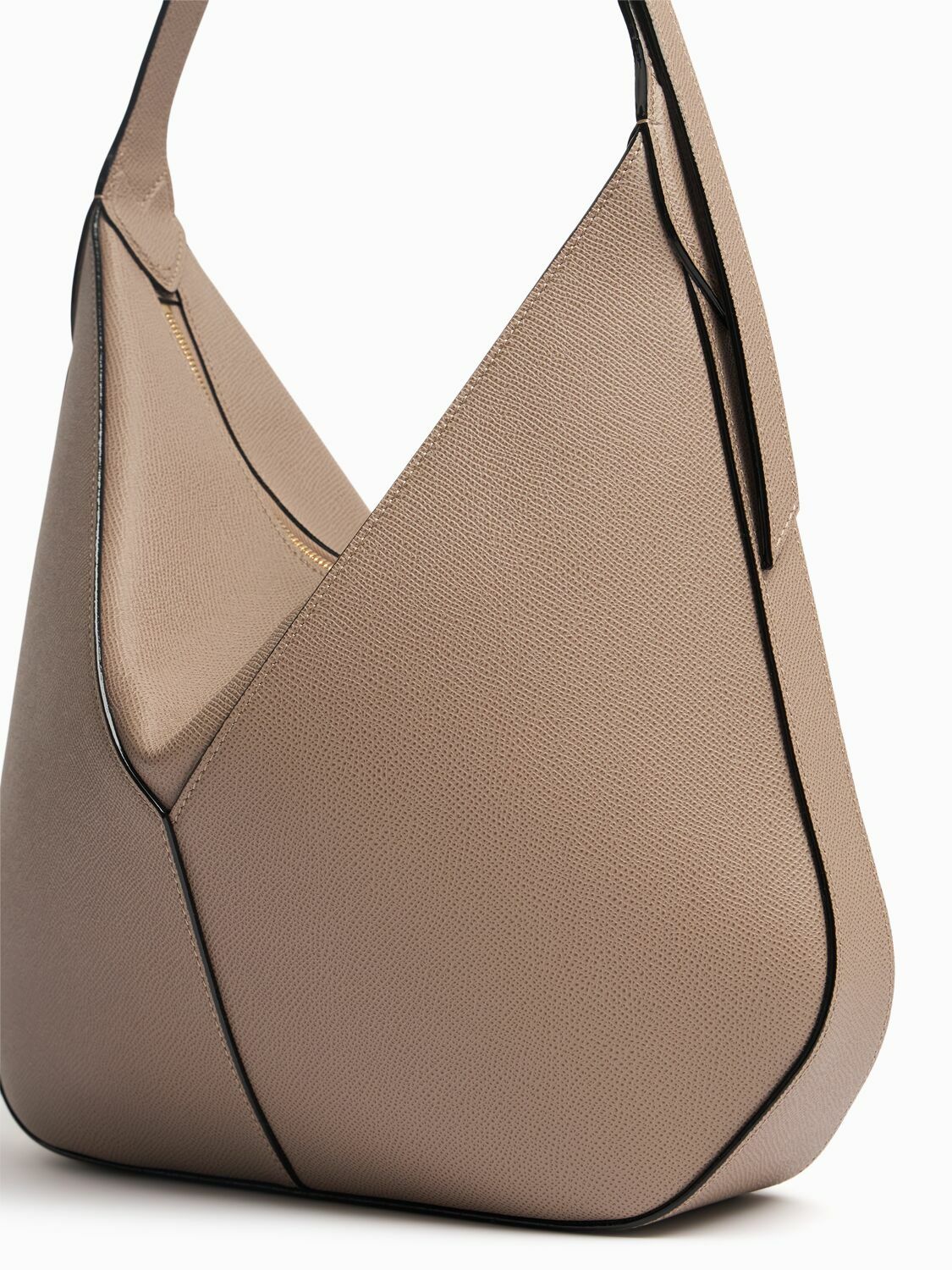 VALEXTRA Small Vivi Leather Hobo Bag Valextra
