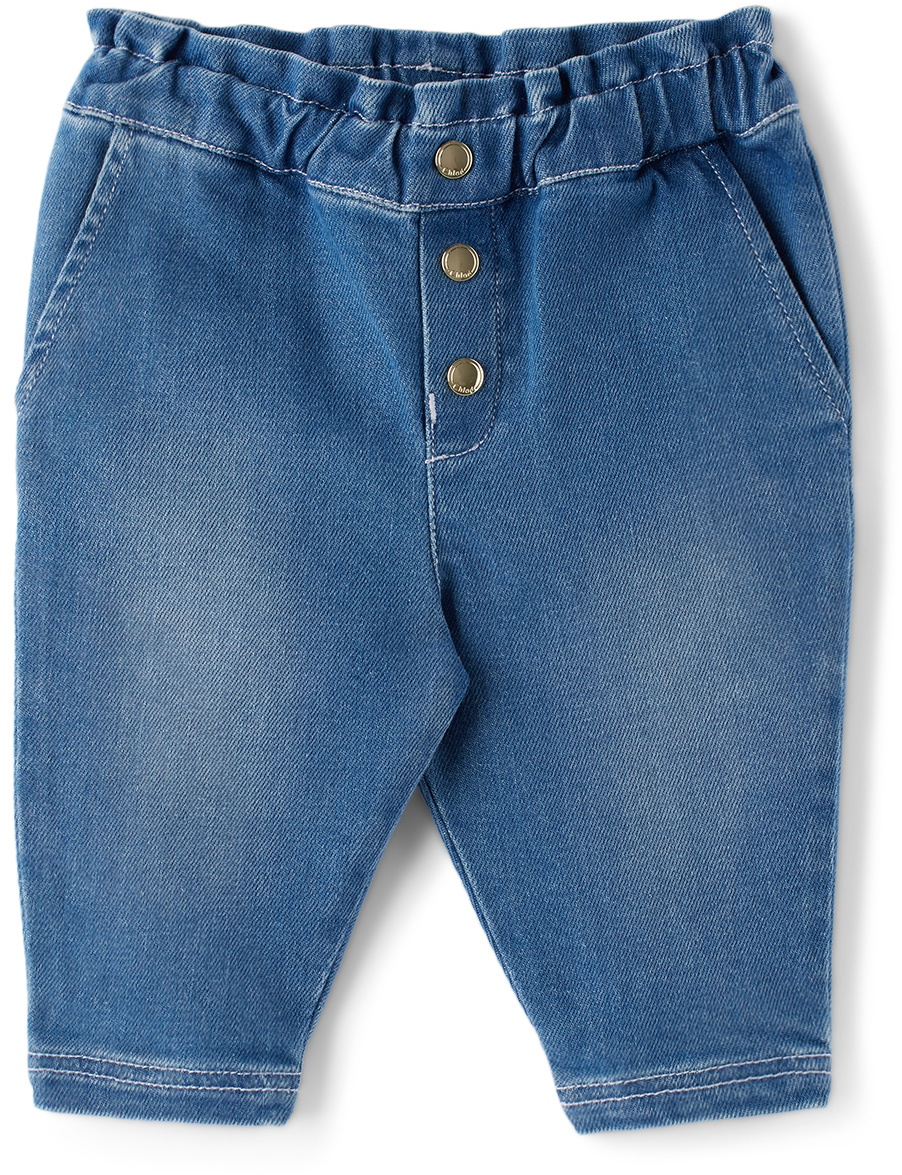 Chloé Baby Indigo Faded Jeans Chloe