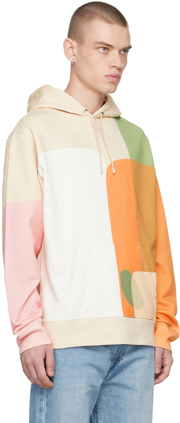 Maison Kitsuné Multicolor All-Over Pastel Composition Hoodie Maison Kitsune