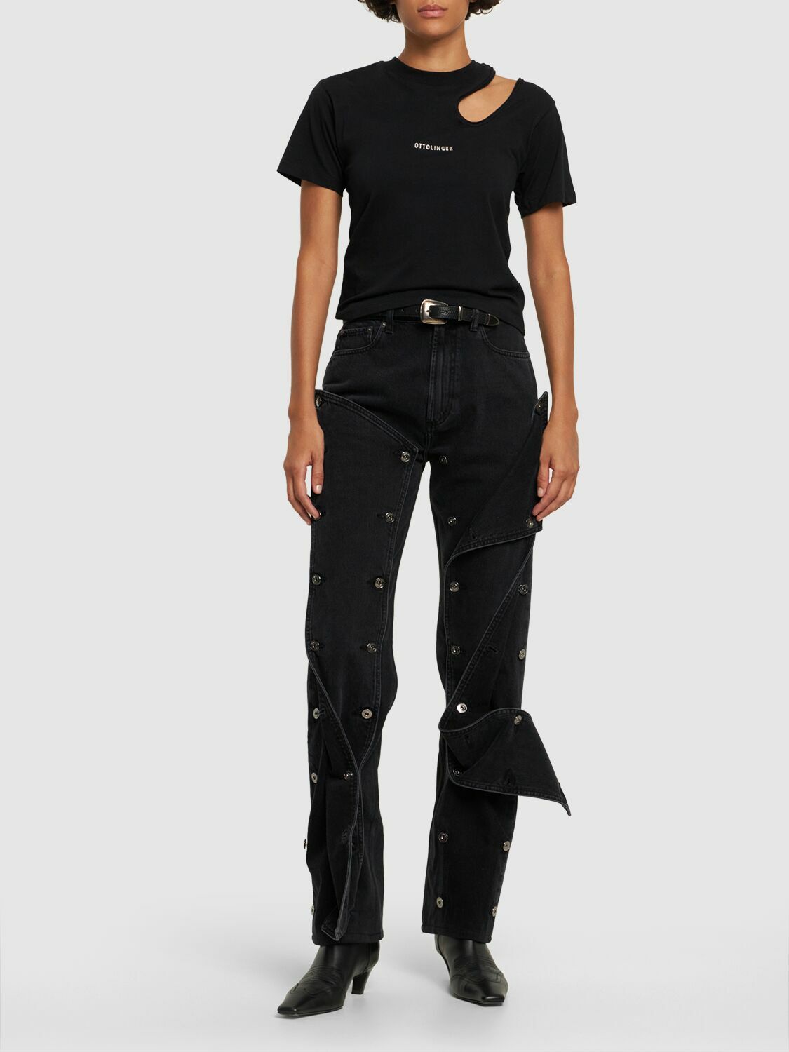 Y/PROJECT Snap-off Straight Denim Jeans Y/Project