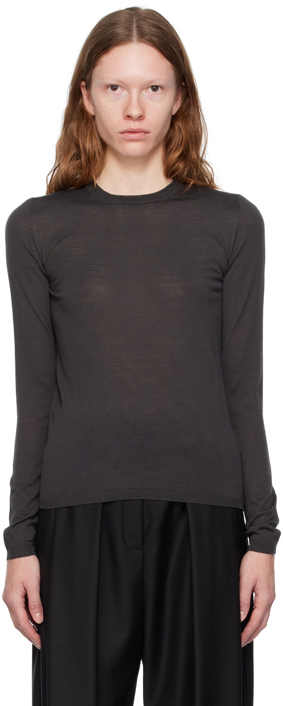 Max Mara Gray Pesco Sweater Max Mara