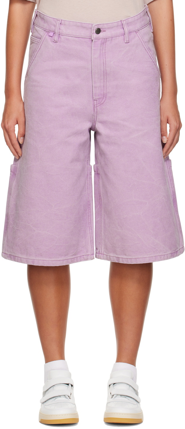 Acne Studios Purple Faded Shorts Acne Studios
