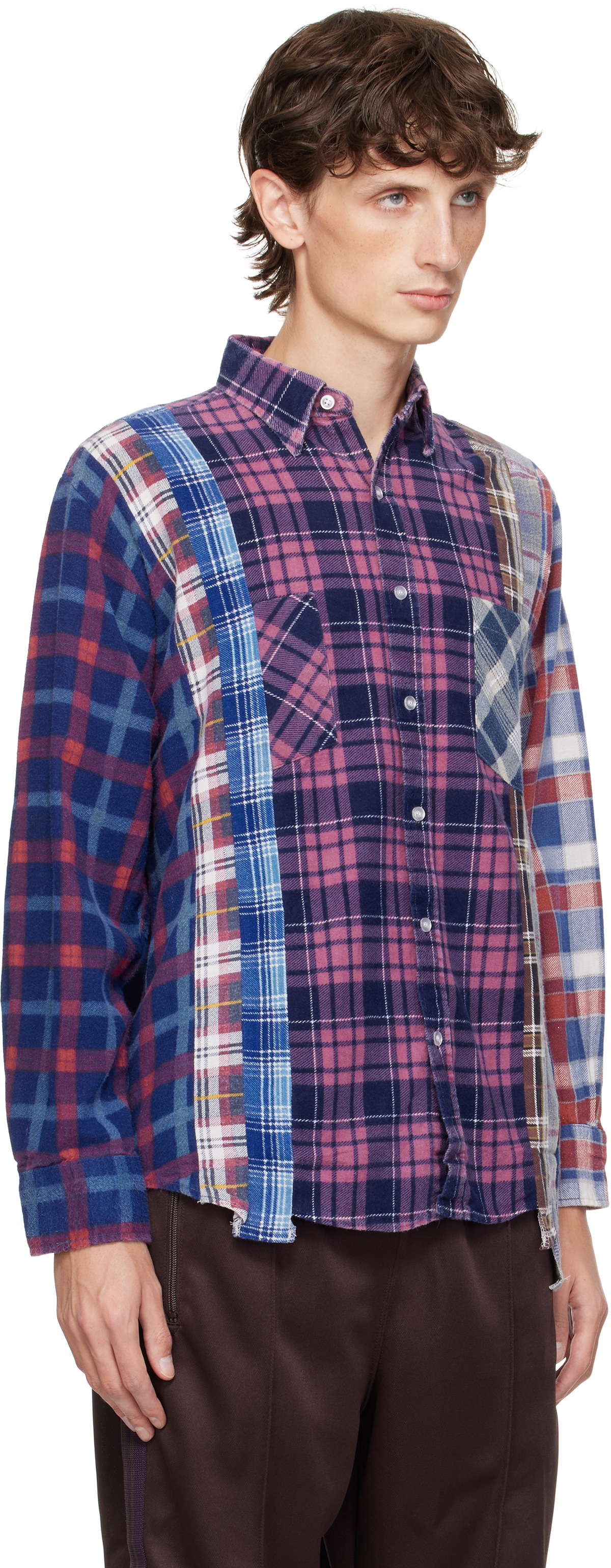 NEEDLES Multicolor 7 Cuts Flannel Shirt Needles