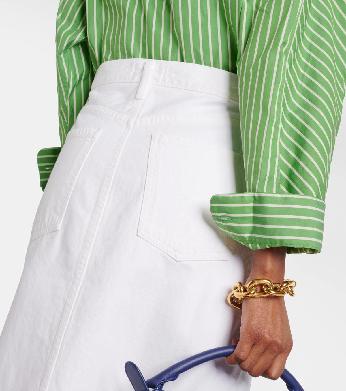 Agolde Leif denim maxi skirt AGOLDE