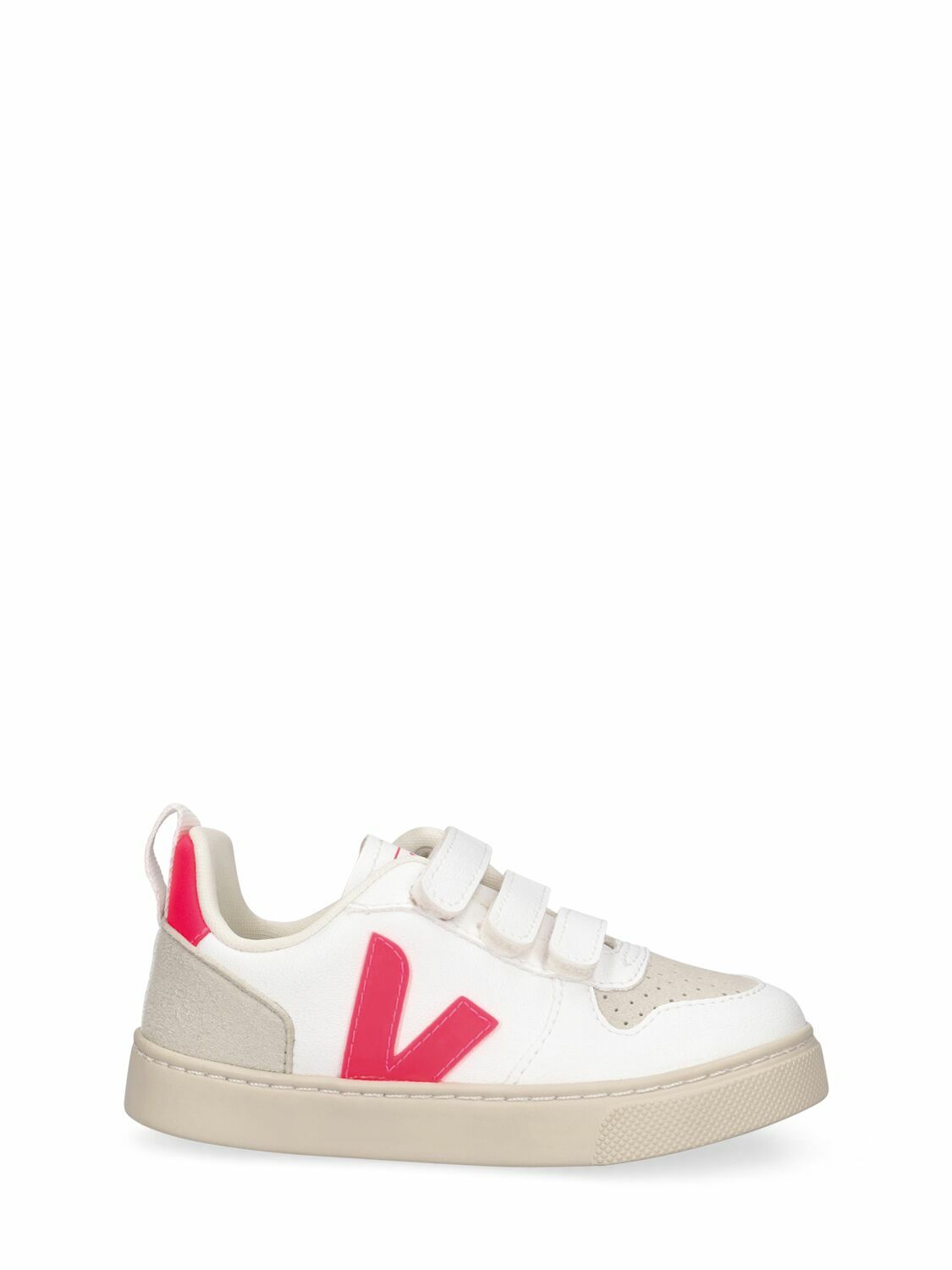 VEJA V-10 Chrome-free Leather Strap Sneakers VEJA