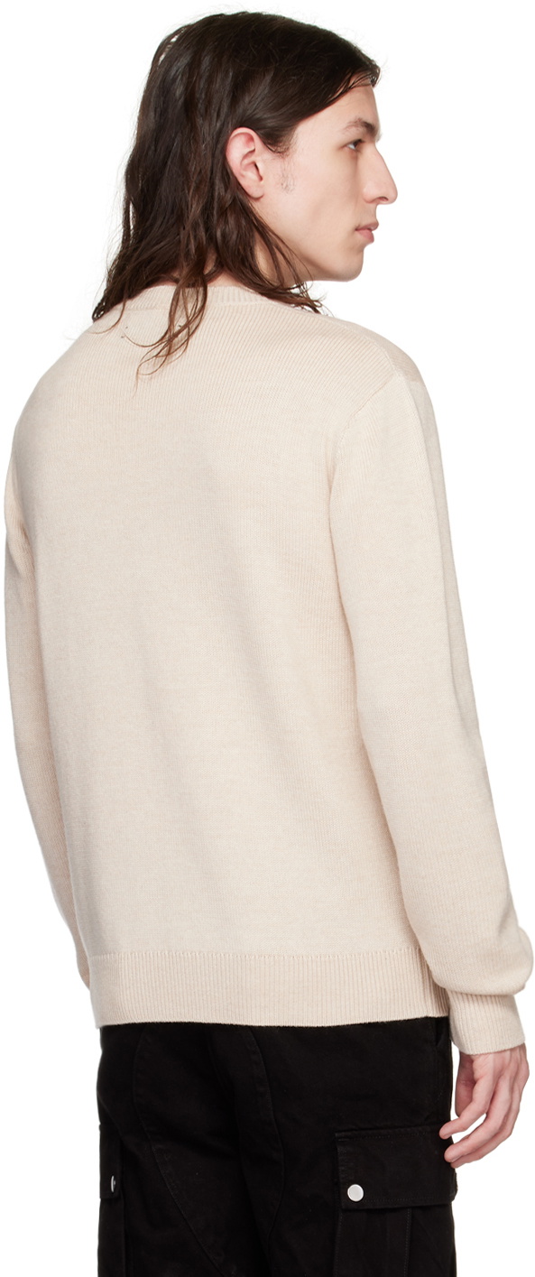 AMIRI Beige Embroidered Crewneck Amiri
