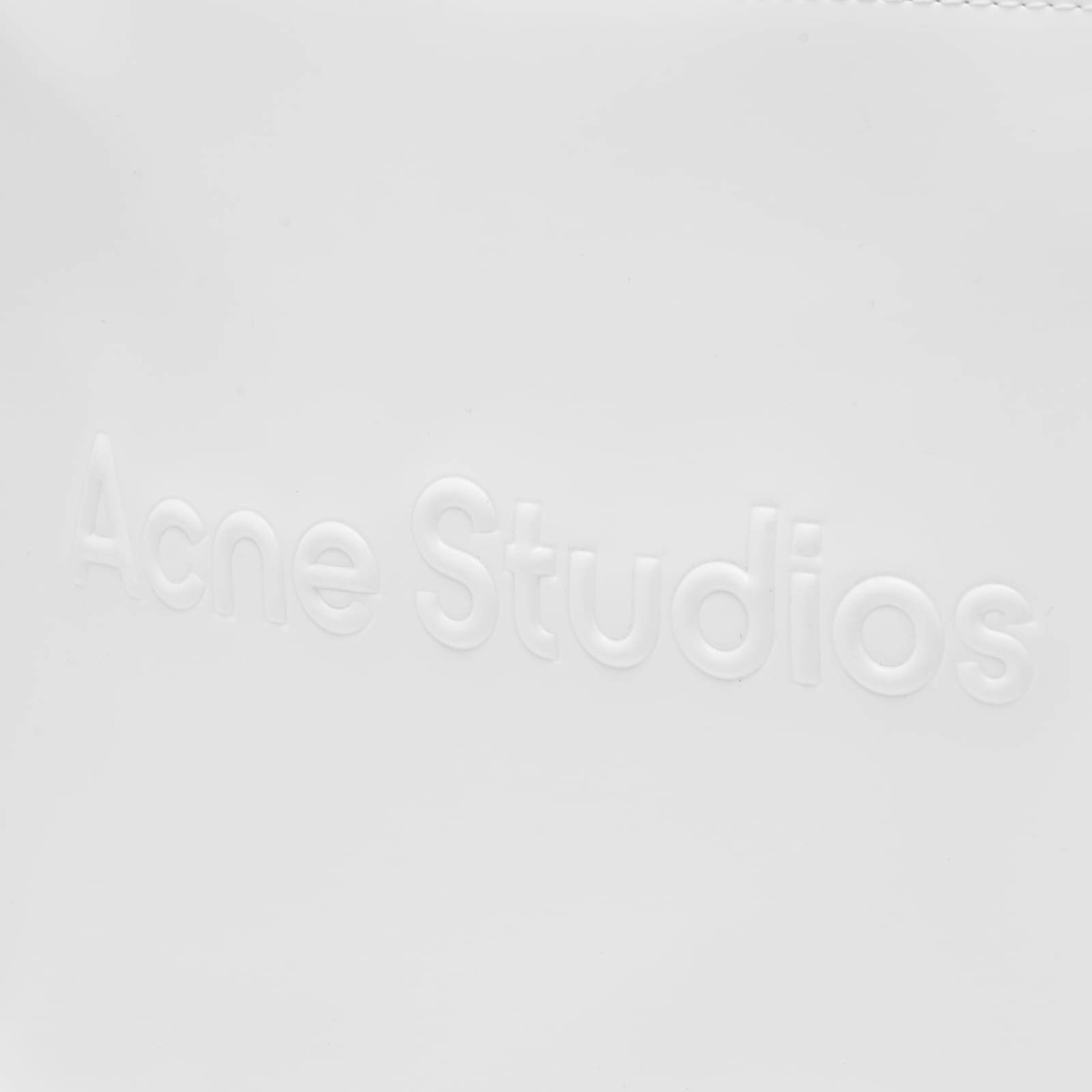 Acne Studios Women's Logo Shopper Mini Bag in White Acne Studios