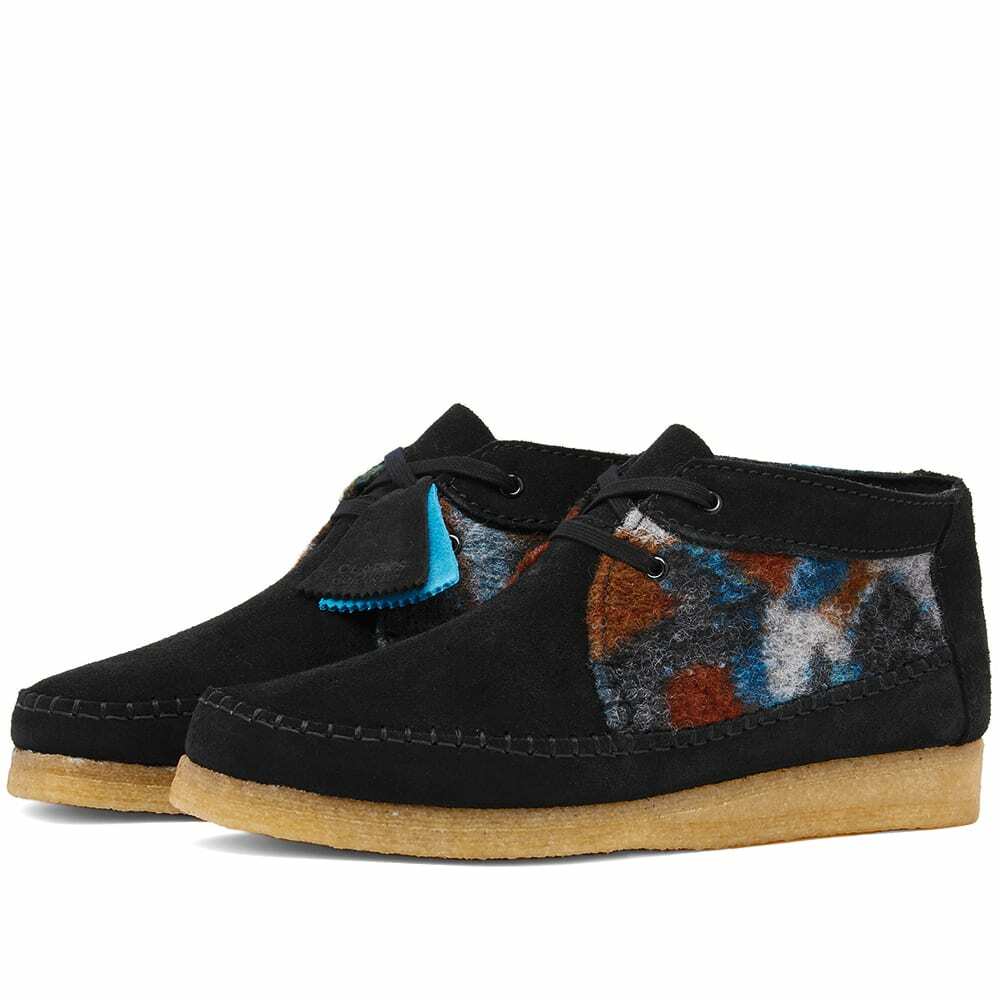 Clarks Men's Paradise Forest Weaver Boot in Black Wool Clarks Originals