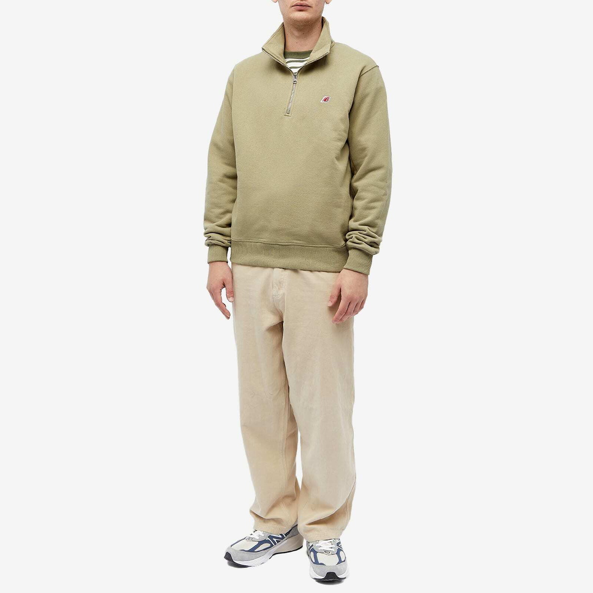 New Balance Men's MADE in USA Quarter Zip Pullover in True Camo New Balance