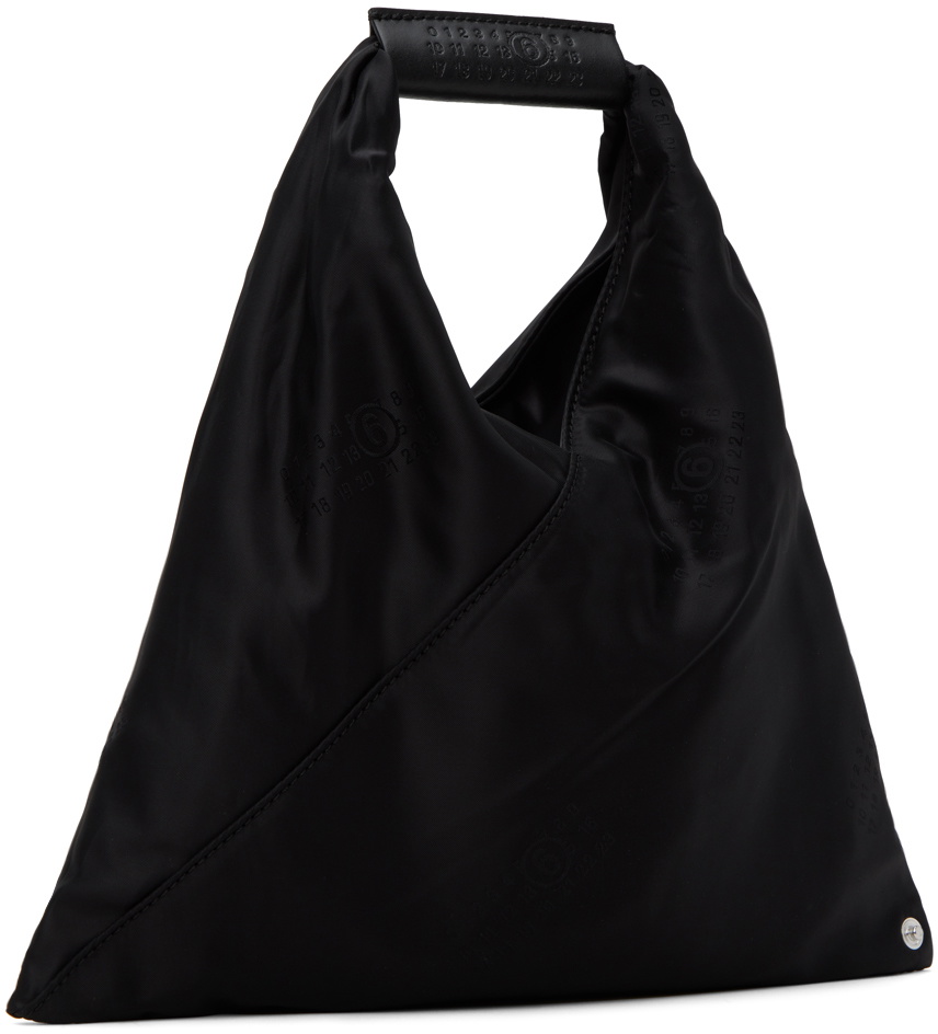 MM6 Maison Margiela Black Mini Triangle Tote MM6 Maison Margiela