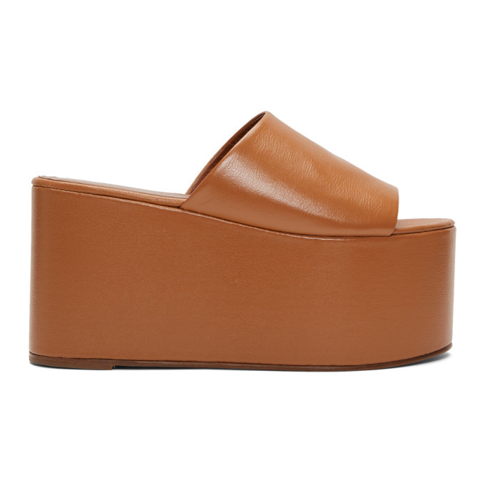 Simon Miller Tan Blackout Platform Sandals Simon Miller