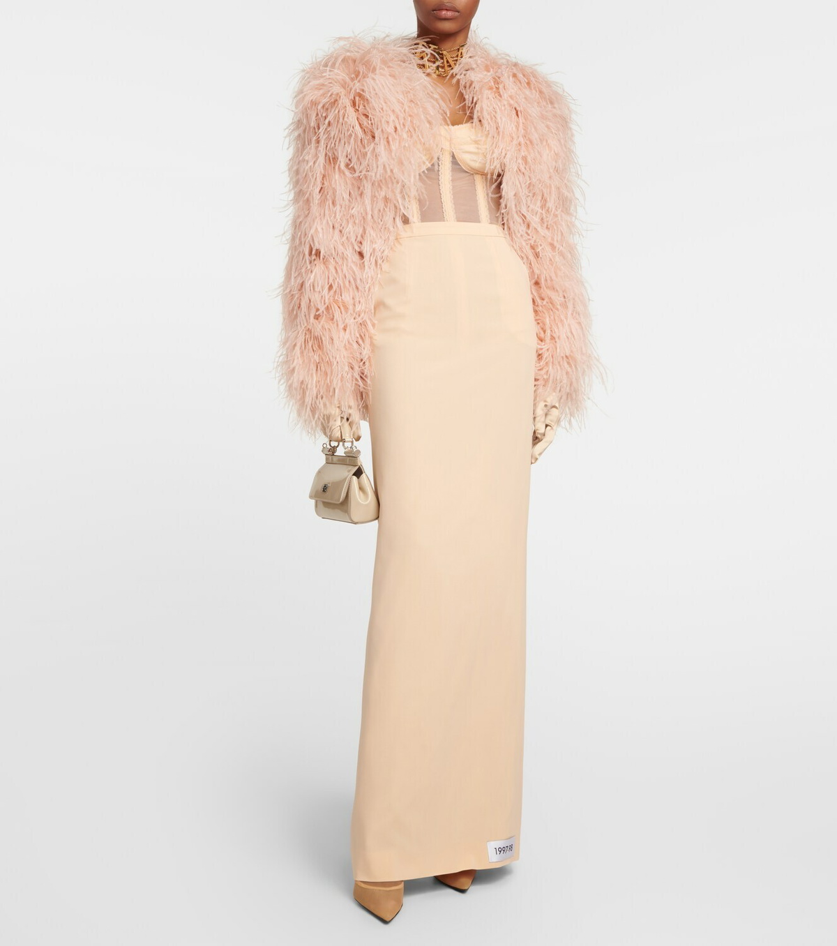 Dolce&Gabbana - x Kim feather bolero jacket Dolce & Gabbana