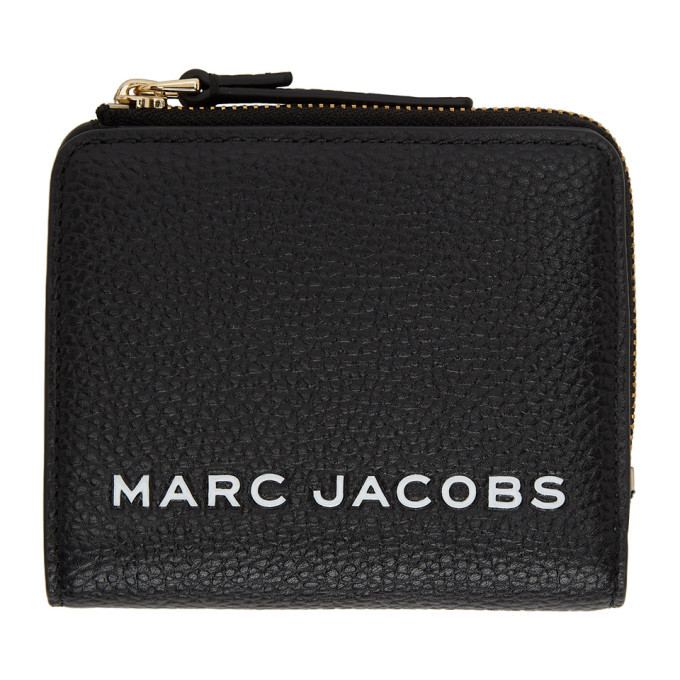 Marc Jacobs Black Mini Compact Zip Wallet Marc Jacobs