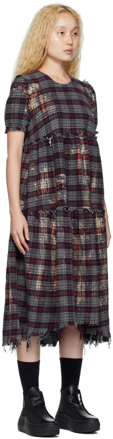 R13 Gray Goth Midi Dress R13