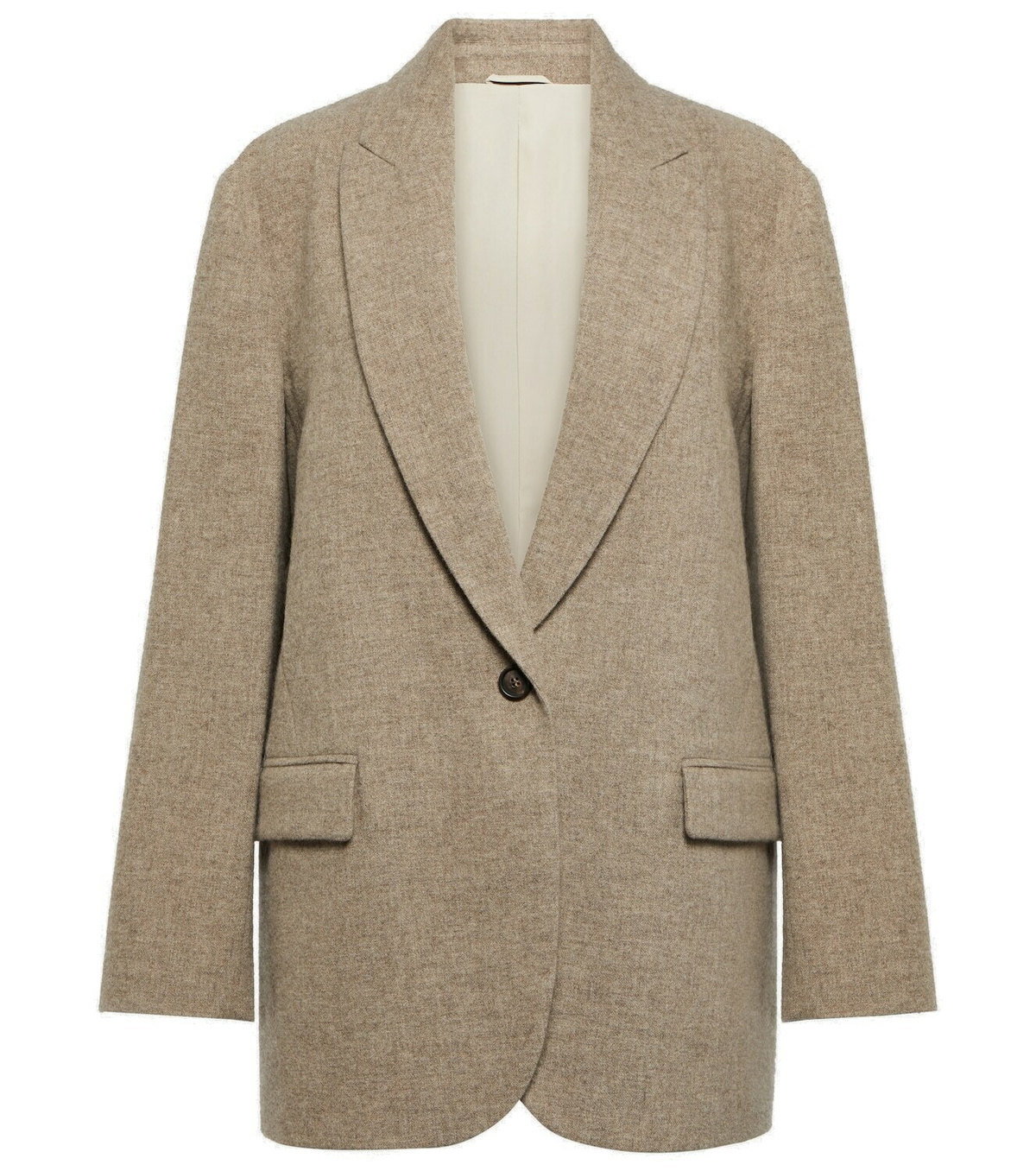 Brunello Cucinelli Single-breasted yak wool blazer Brunello Cucinelli
