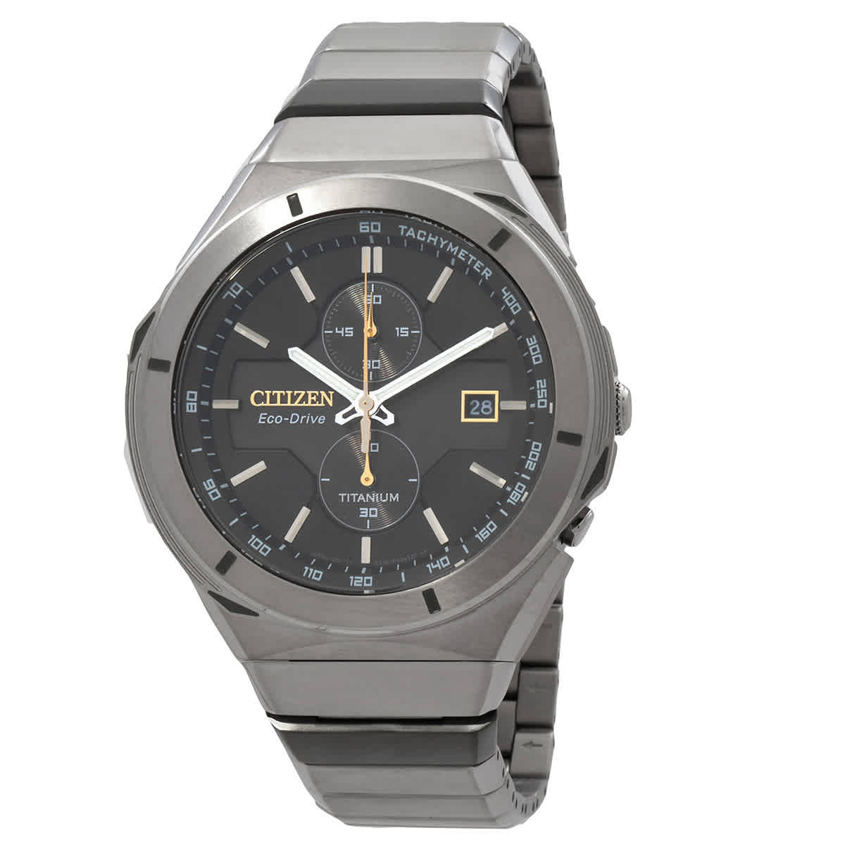 Citizen Super Titanium Armor Chronograph Black Dial Mens Watch CA7058 ...
