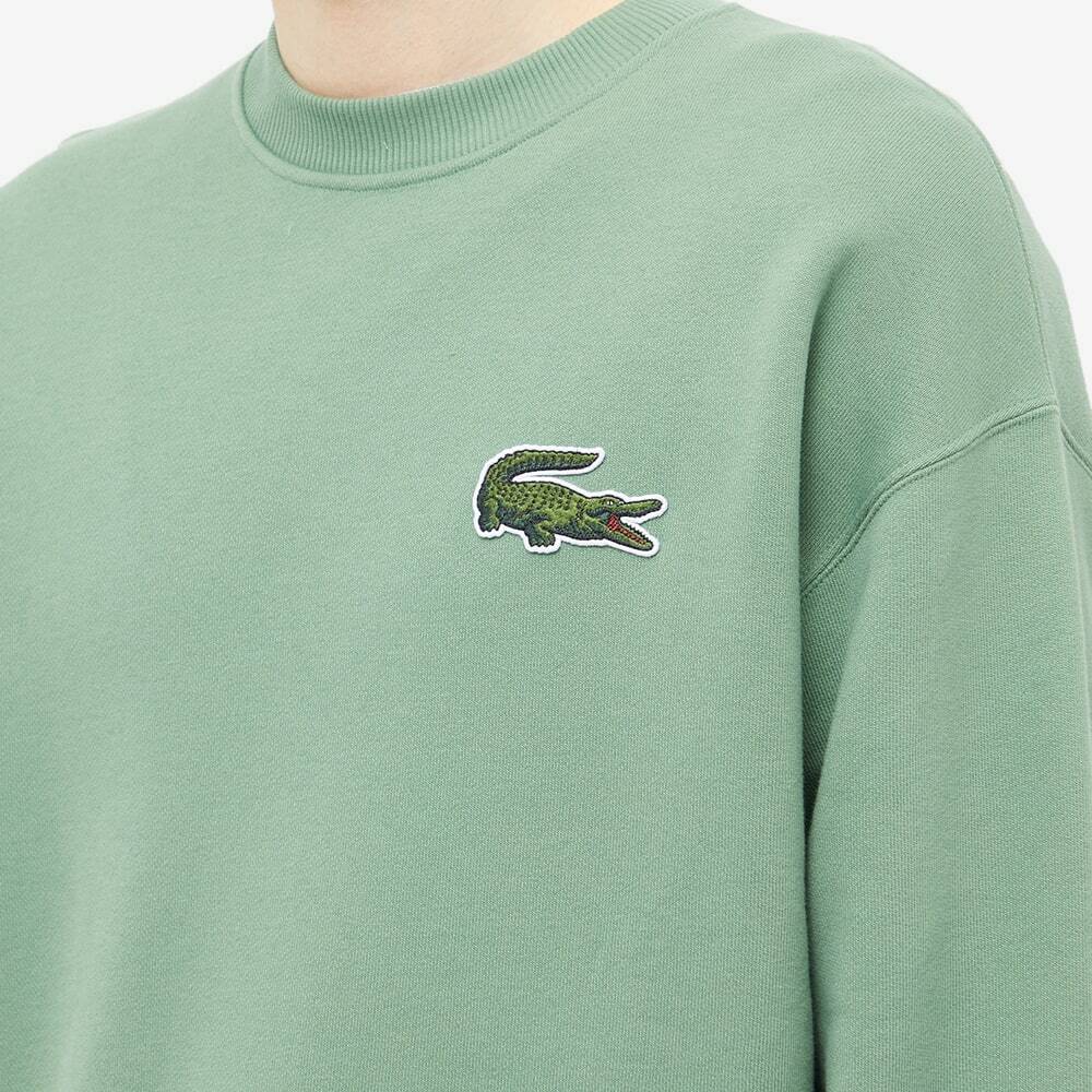 Lacoste Men's Robert Georges Crew Sweat in Ash Green Lacoste