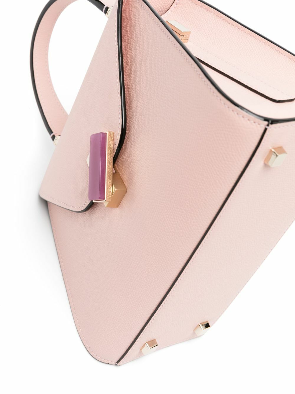 VALEXTRA - Iside Mini Quartzite Stone Detail Leather Handbag Valextra