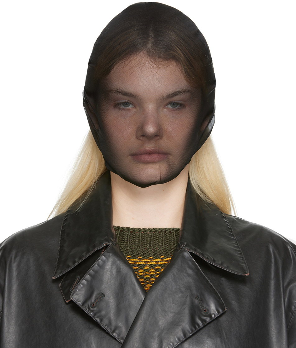 Maison Margiela Black Georgette Mask Maison Margiela