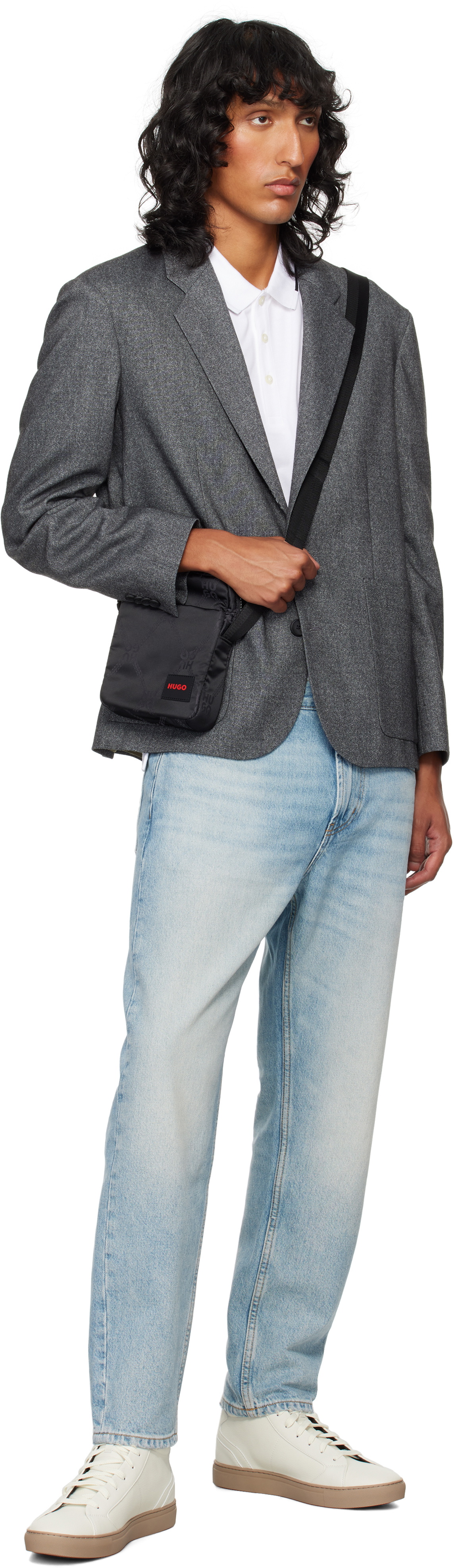 Hugo White High-Top Sneakers Hugo Boss