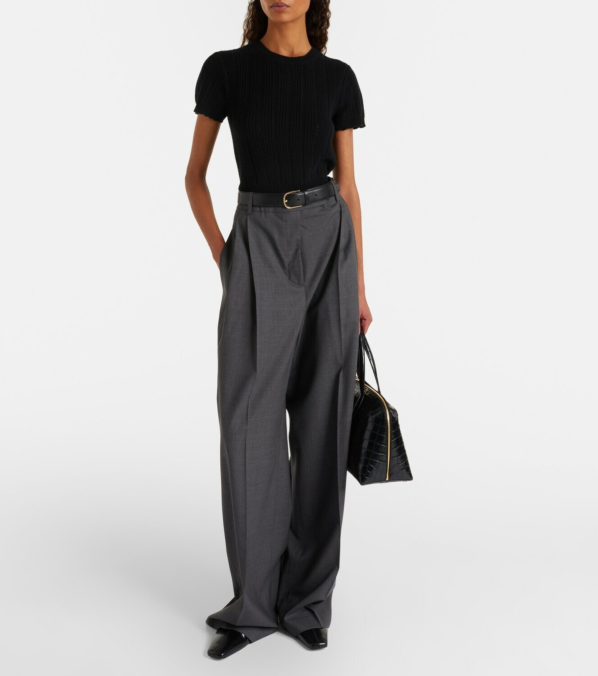 Frame The Getaway cashmere crop top Frame Denim