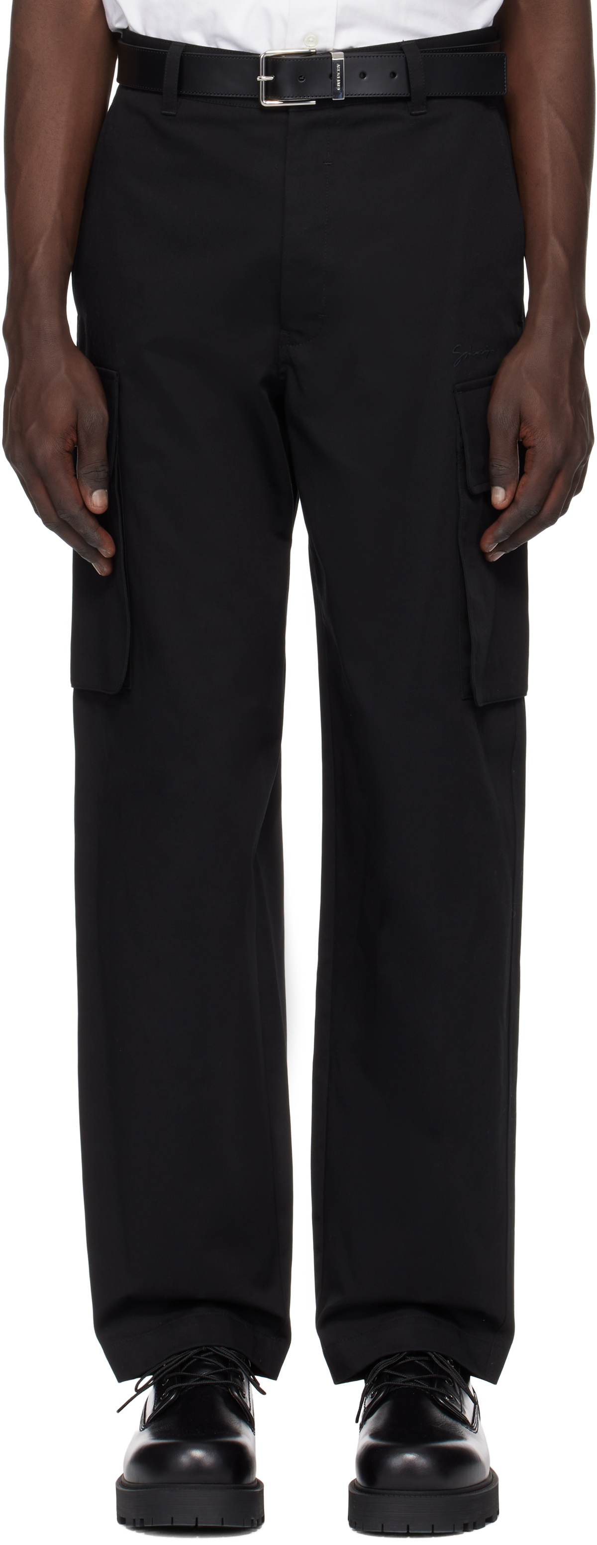 Givenchy Black Cotton Cargo Pants Givenchy