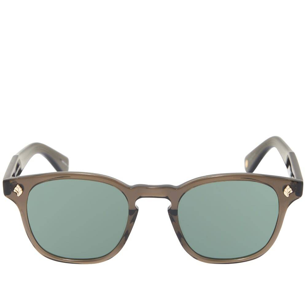 Garrett Leight Men's Ace Sunglasses in Black Glass/Semi Pure G15 ...