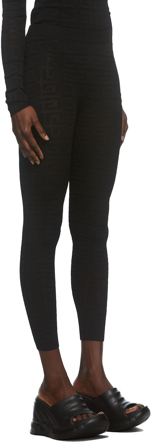 Givenchy Black Monogram Logo Leggings Givenchy