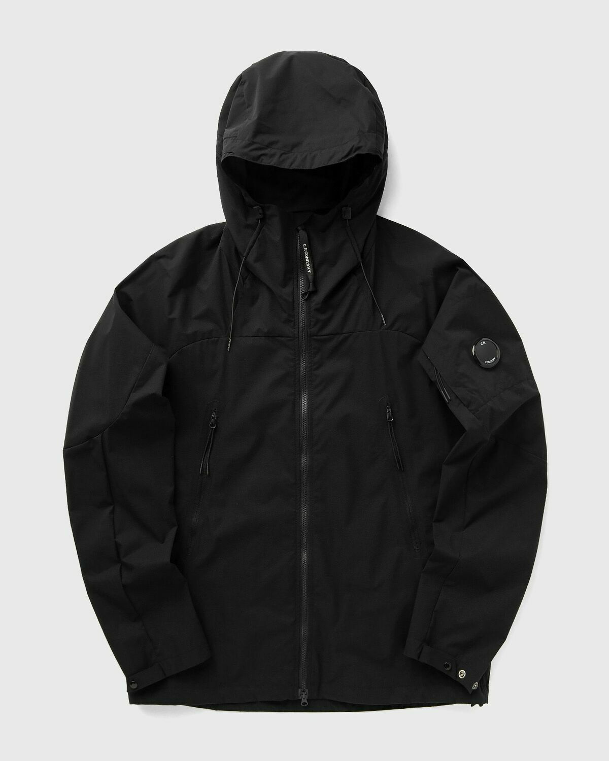 C.P. Company PRO-TEK HOODED JACKET Black Mens Windbreaker C.P. Company