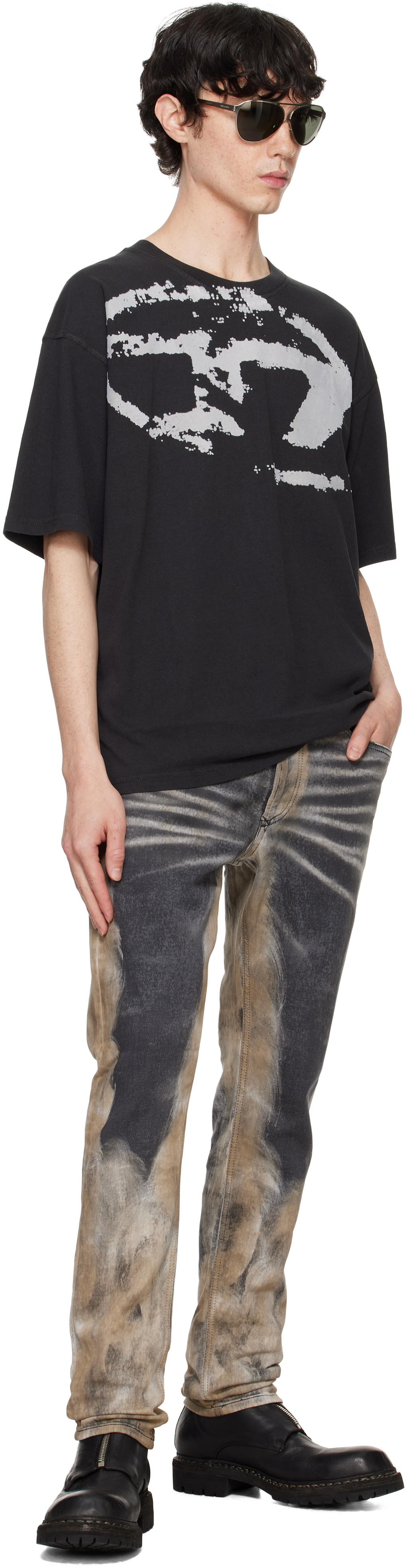 Diesel Gray Regular 2030 D-Krooley Trousers Diesel