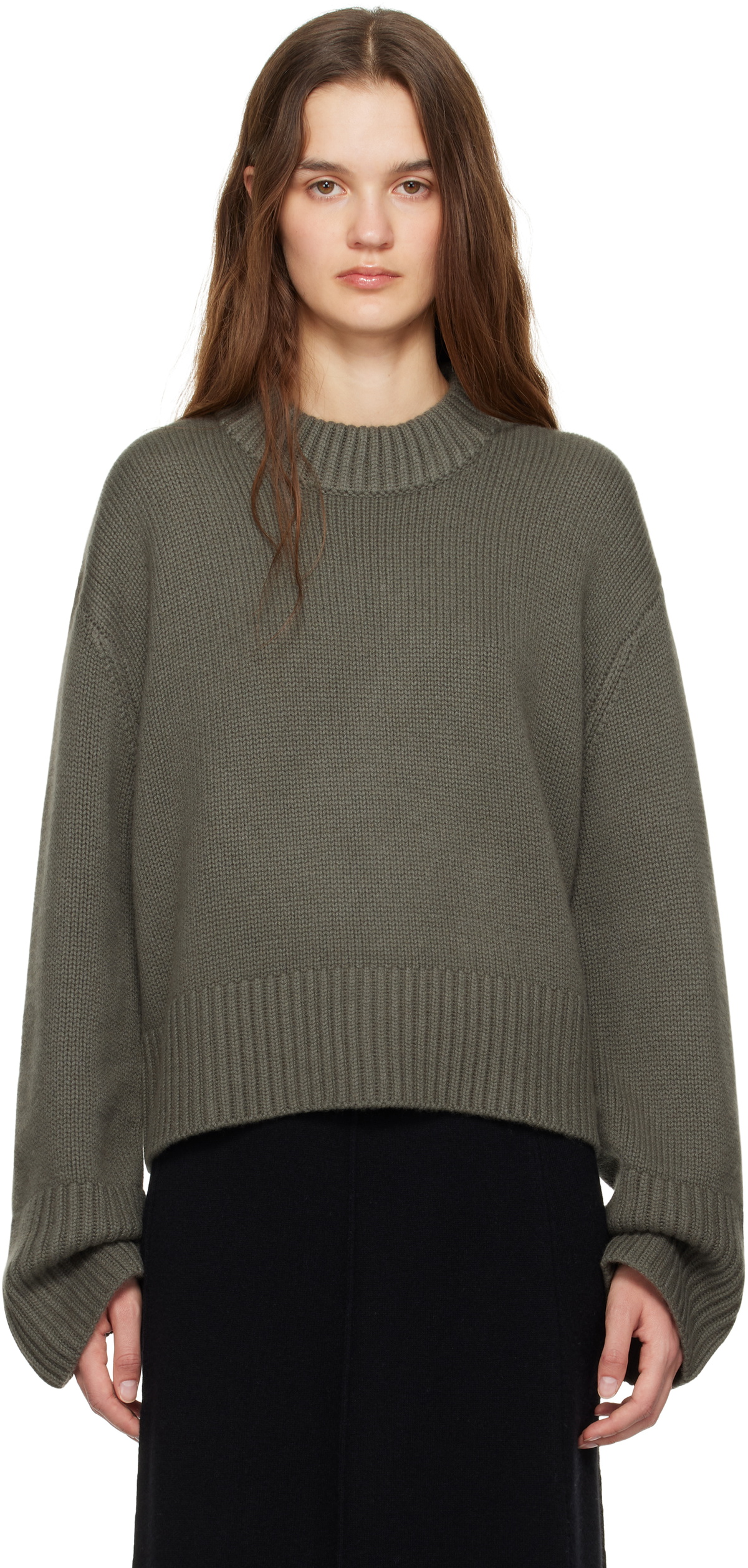 LISA YANG Khaki Sony Sweater Lisa Yang