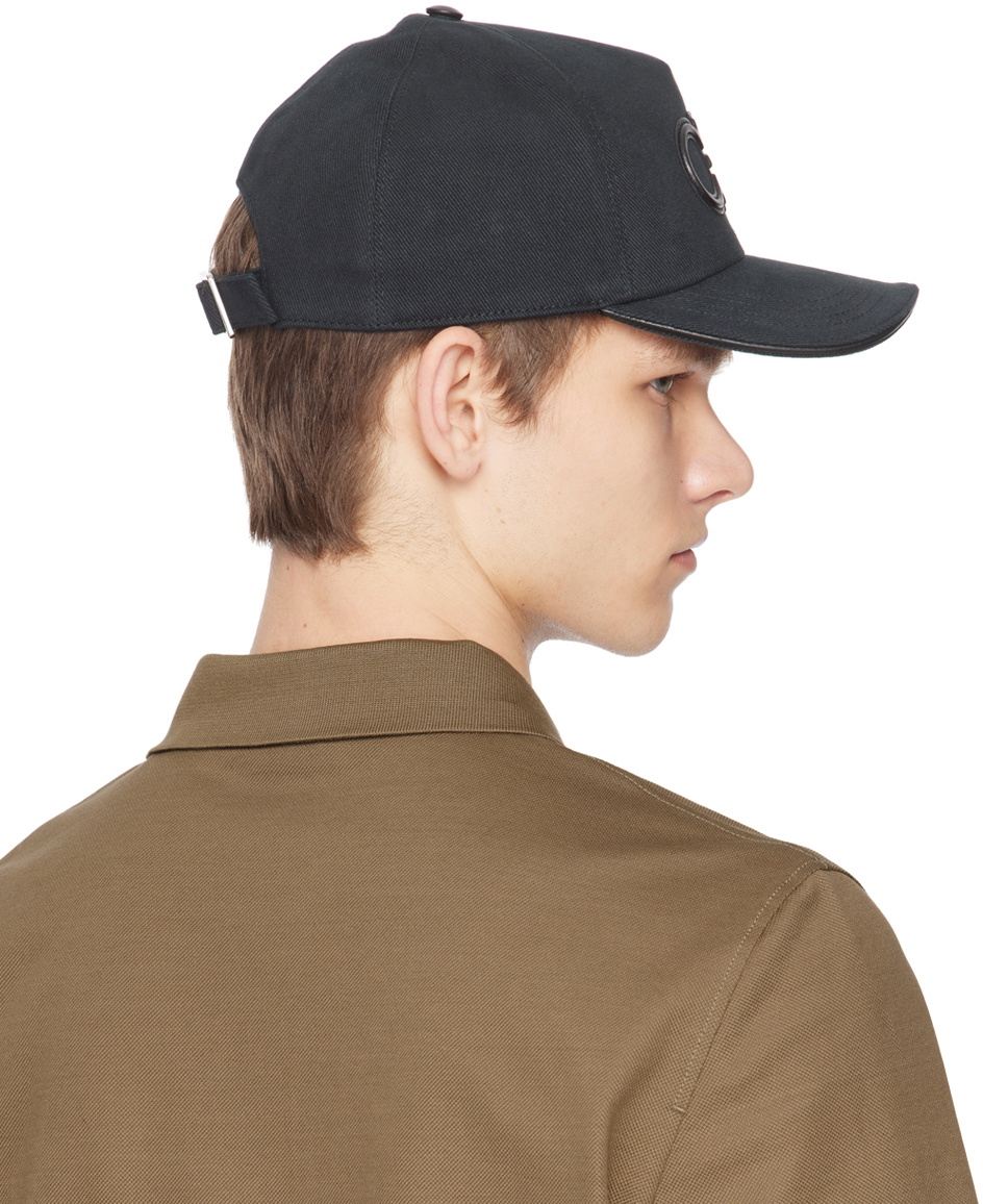 Ferragamo Black Double Gancini Baseball Cap Salvatore Ferragamo