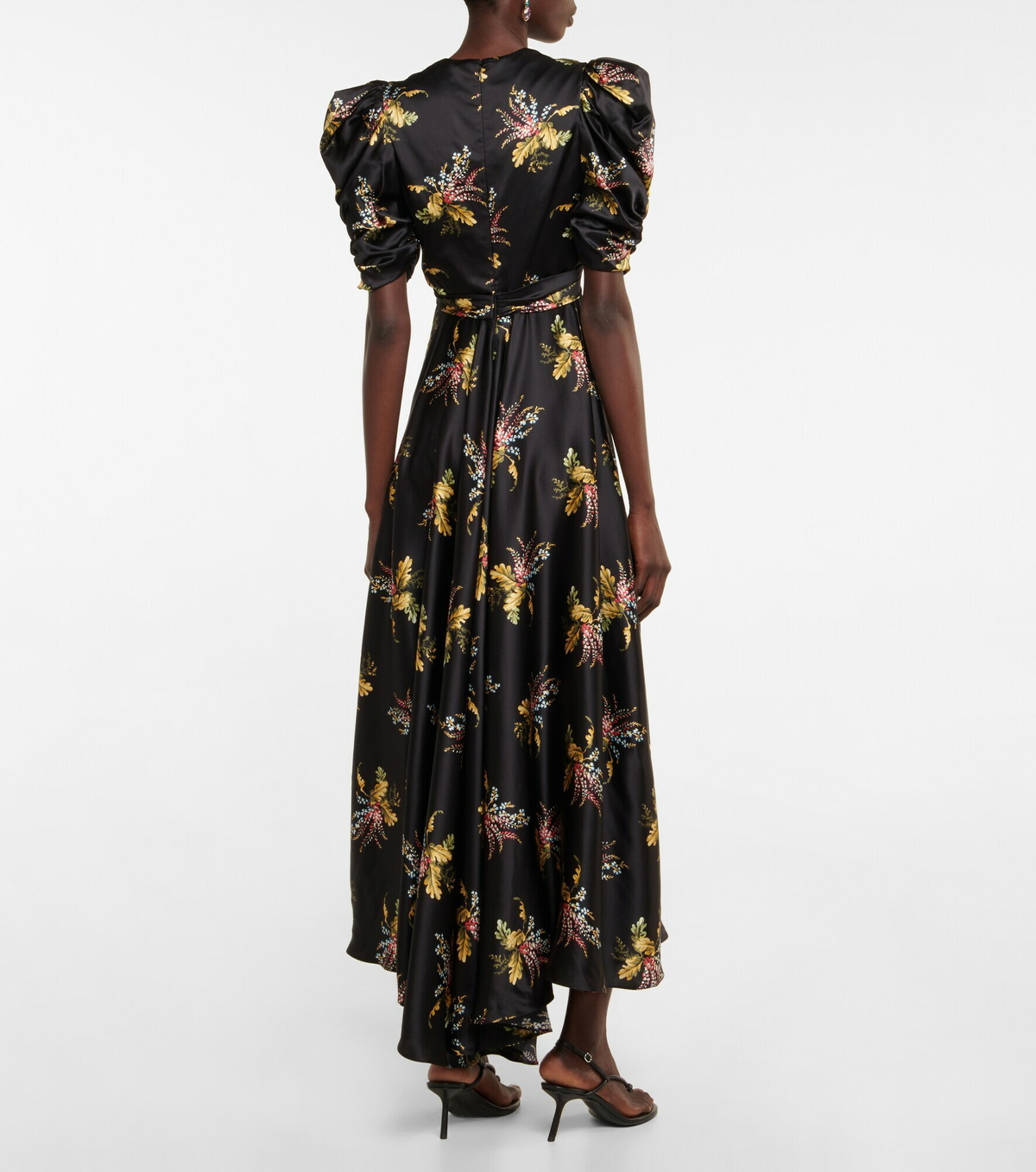 Rodarte - Floral silk satin maxi dress Rodarte