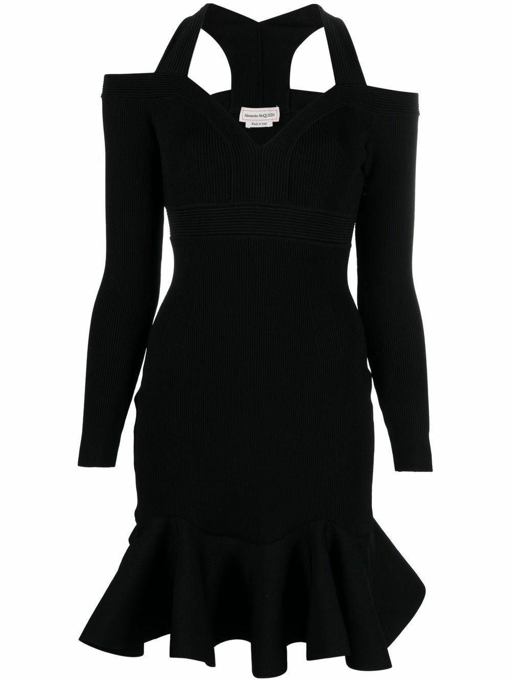ALEXANDER MCQUEEN - Off-shoulder Mini Dress Alexander McQueen