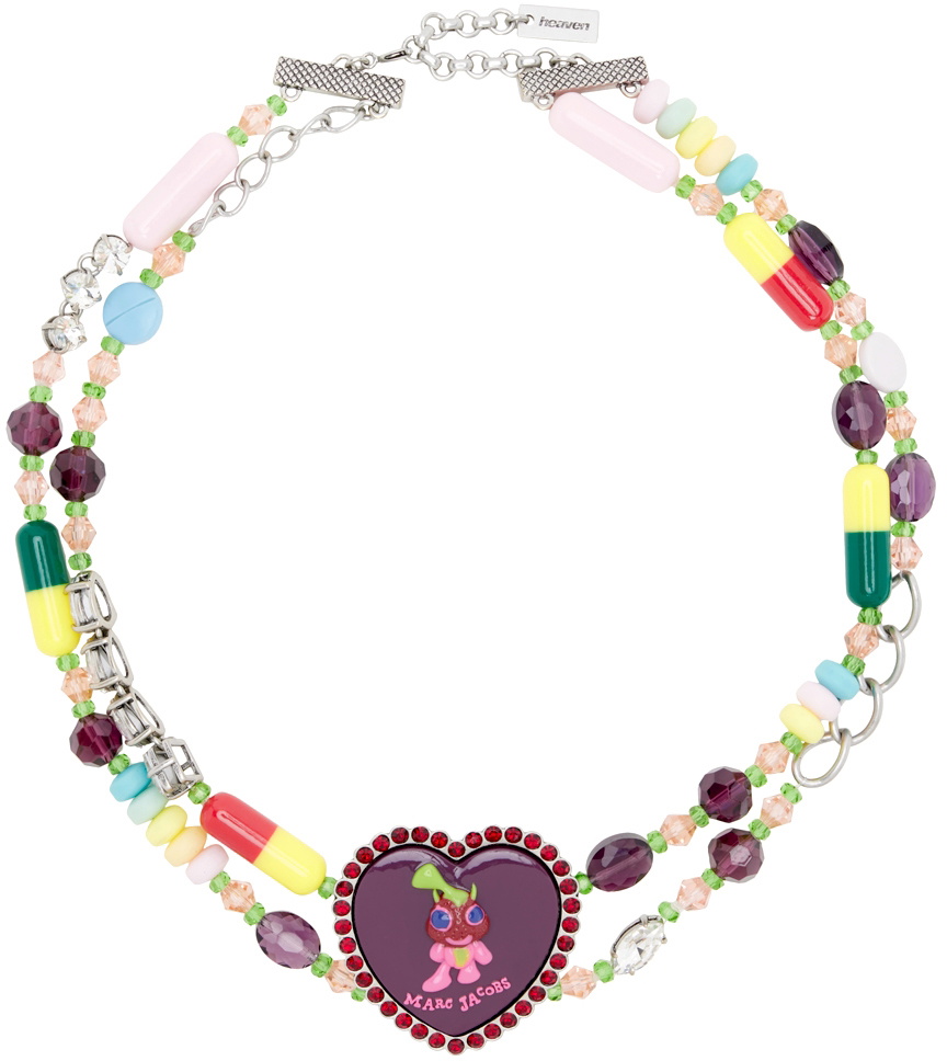 Marc Jacobs Heaven Multicolor Elliot Shield Strawberry Cameo Choker ...