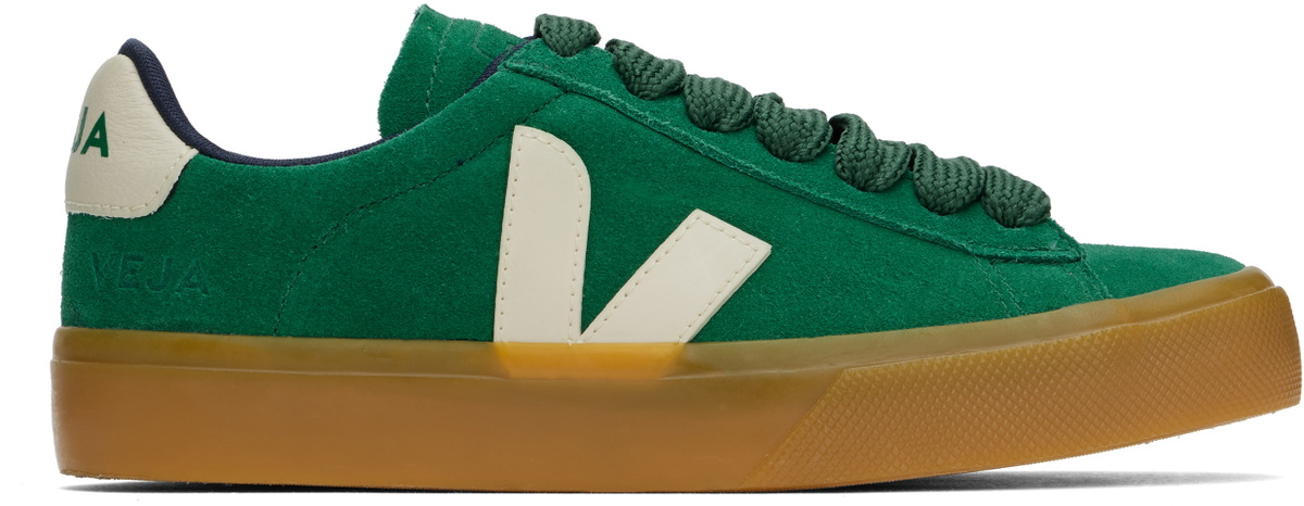 VEJA Green Campo Bold Suede Sneakers VEJA