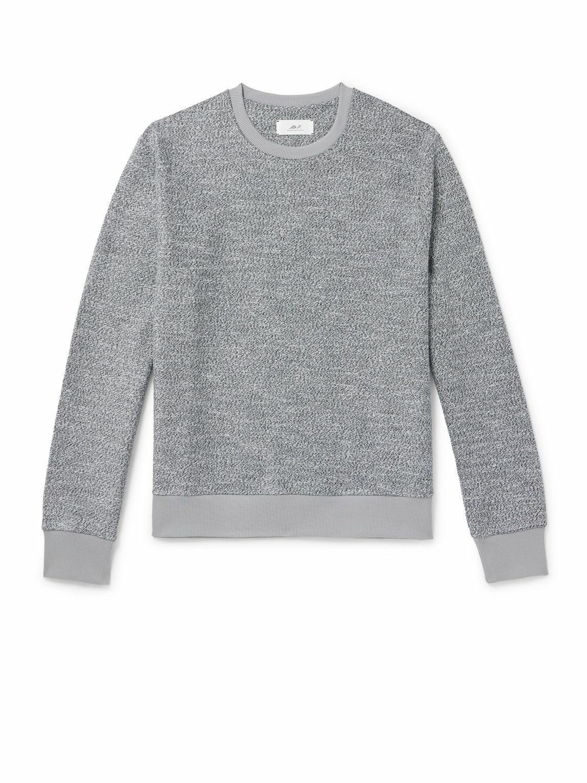 Mr P. - Cotton-Blend Jersey Sweatshirt - Gray Mr P.