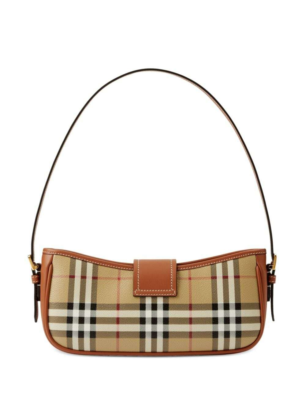 BURBERRY - Check Motif Shoulder Bag Burberry