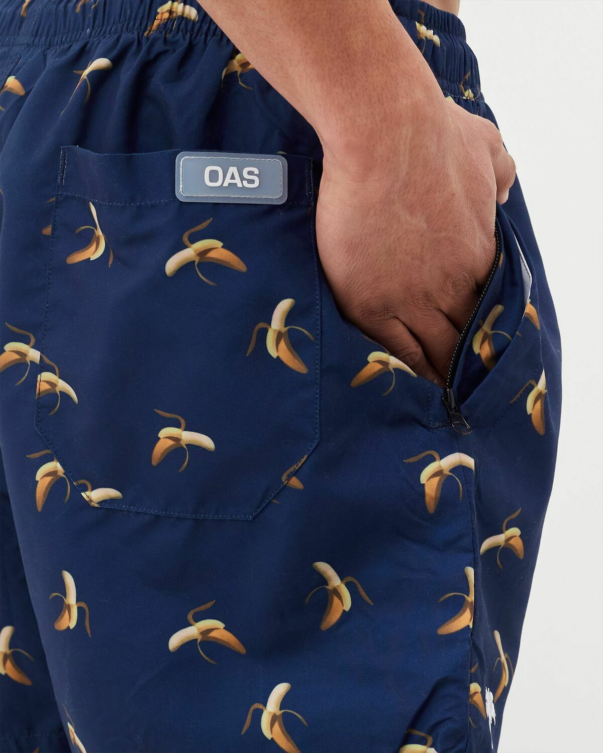 Oas Banana Swim Shorts Blue Swimwear OAS