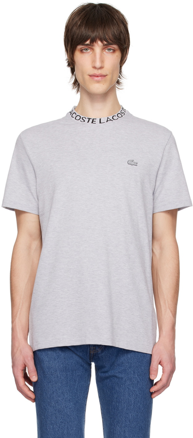 Lacoste Gray Patch T-Shirt Lacoste