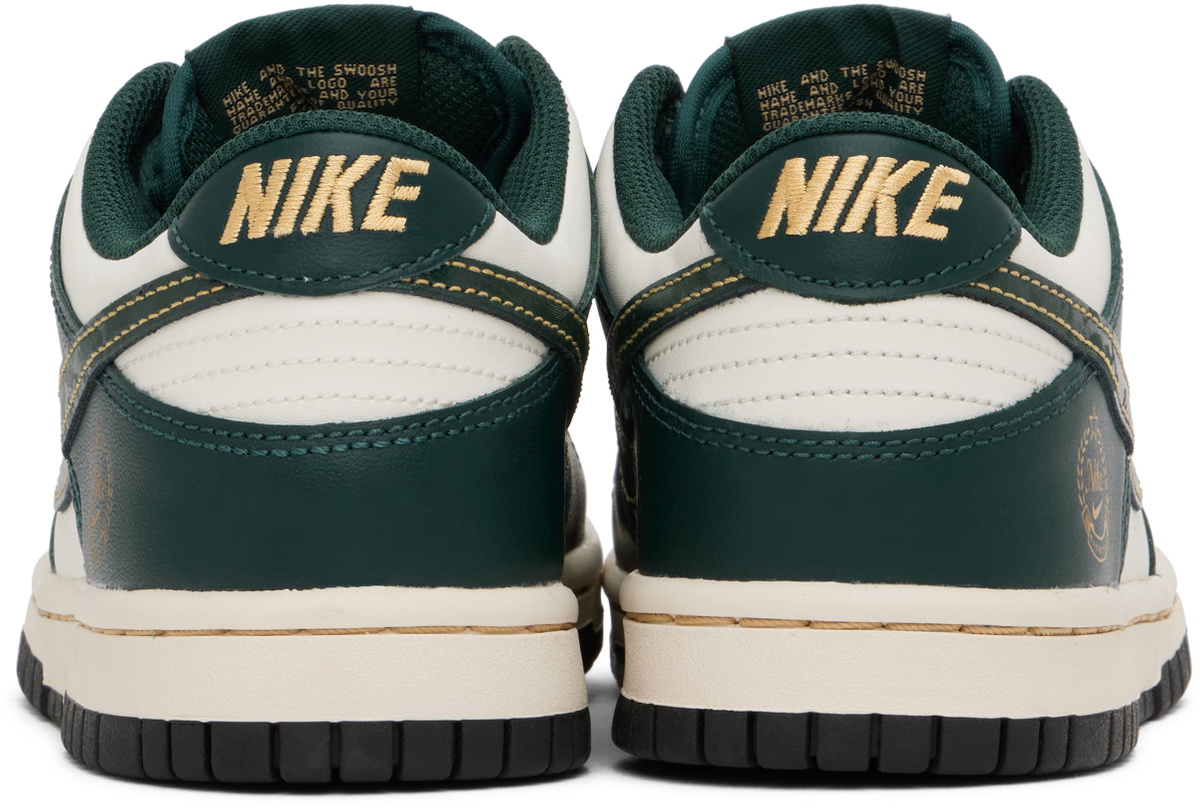 Nike Big Kids Green & Off-White Dunk Low Sneakers Nike